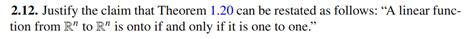 Solved Theorem Let M Be An Nn Matrix And Let U V And Chegg