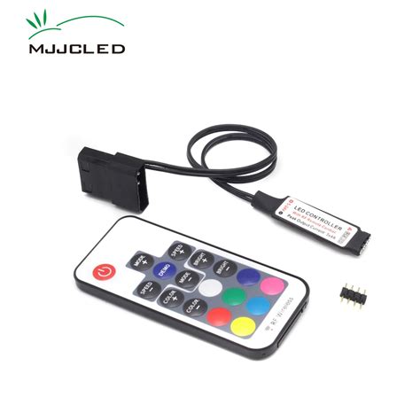 Sata Rgb Controller Rf17 Keys Remote Dc 12v Wireless Large 4 Pin Rgb
