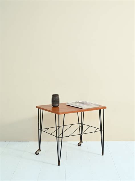 Vintage Scandinavian Metal Structure Table 1960s For Sale At Pamono