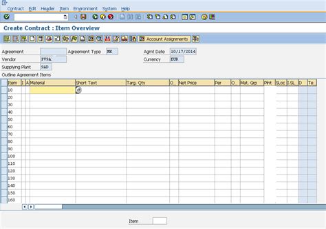 LEARN SAP MM Outline Agreement