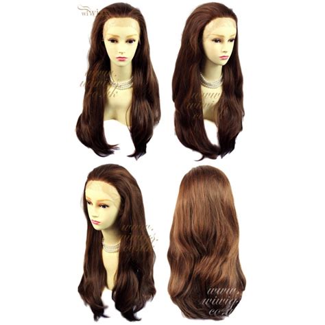 Wiwigs Sexy Beautiful French Lace Front Wig Layered Wavy Brown And Red