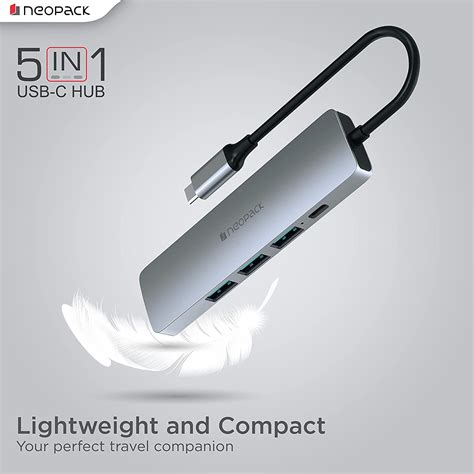 Buy Neopack 5 In 1 USB C Hub Multiport Adapter India