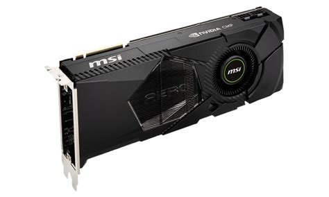 MSI выпускает майнинговую видеокарту CMP 50HX MINER — МИР NVIDIA