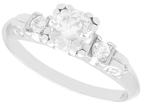 095 Carat Diamond Engagement Ring Ac Silver