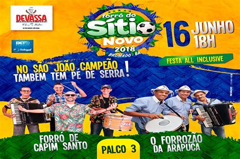 Forró do Sítio novo 2018 tem novidade Mais um palco é confirmado
