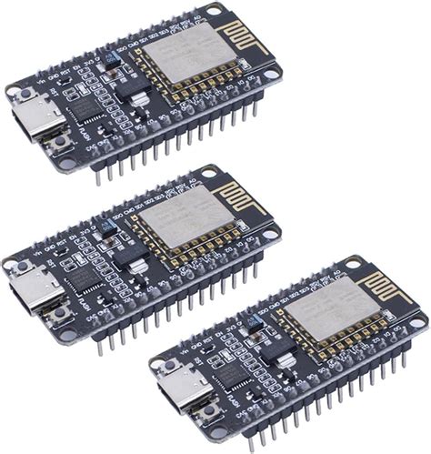 Hiletgo 3pcs Esp8266 Nodemcu Cp2102 Esp 12e Development
