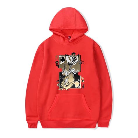 Jhdessly Hazbin Hotel Anime Merch Hoodies Women Men Pullover Hooded