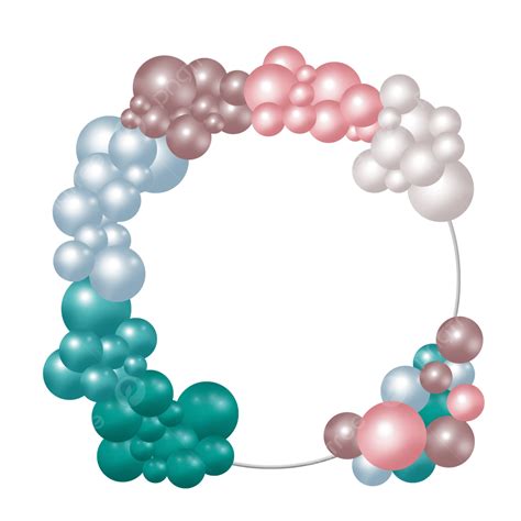 Happy Birthday Balloon Set Happy Birthday Arch Png Clipart Large