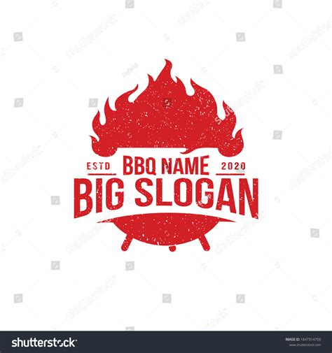 Vintage Retro Bbq Grill Logo Vector Stock Vector Royalty Free