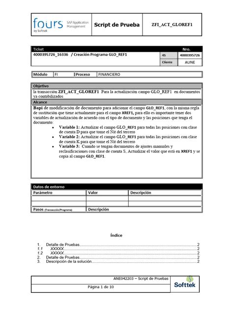Script De Pruebas 4000395726 16336 Zfi Act Gloref1 Pdf Informática