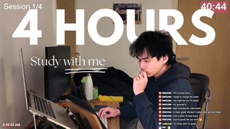 LIVE DAY 35 4 HOUR Study With Me Fireplace Sounds