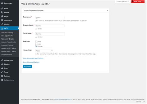 create taxonomy archive templates with no coding