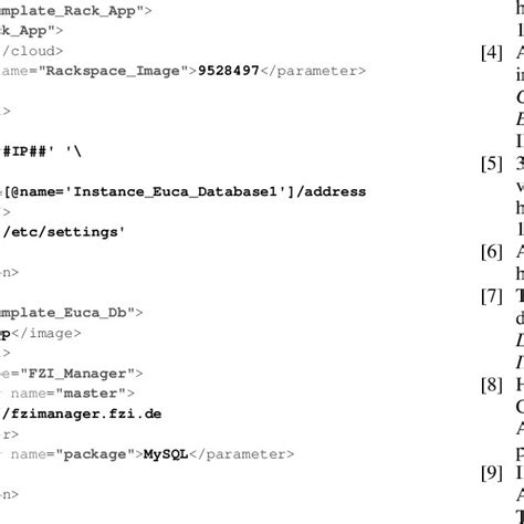 Selected Template Image And Command Elements Of The Xml Deployment Download Scientific Diagram