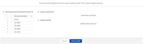 send comments and attachments to jira