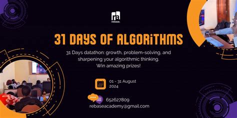 Rebase Code Camp On Linkedin Rebase 31daysofalgorithms Rebasedatathon Tech Codewithus Coding