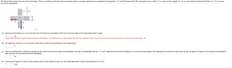solved a determine the distance in m of the front end