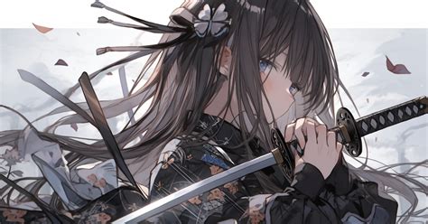 女の子 その異様な形状の刀は、彼女の異常な内面を表現するかのようだった。 Arahaのイラスト Pixiv