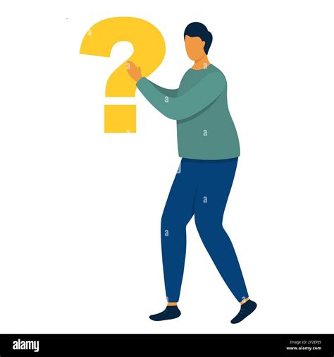 Man Holding A Question Mark Isolated On White Background Decision