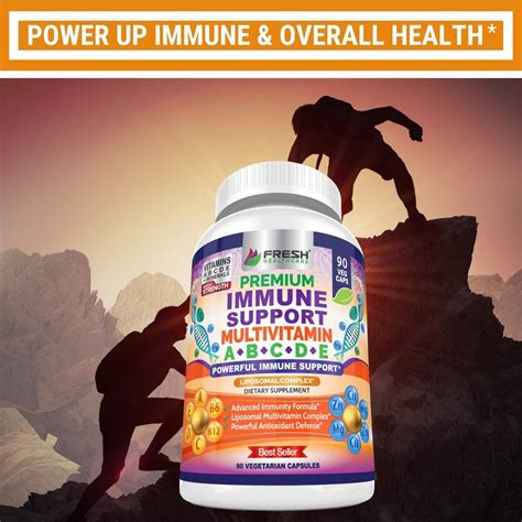 Iimmune Support Multivitamin For Men And Women Vitamins A B C D E