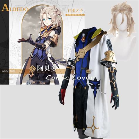 Agenshin Impact Kreideprinz Albedo Cosplay Clothing New Arrival Comic
