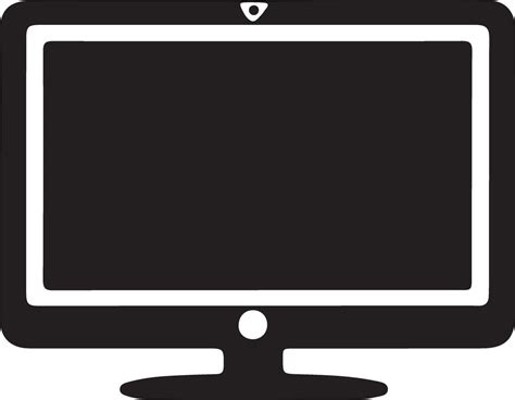 Computer Screen Line Icon Set Desktop Pc Monitor Line Icon Computer