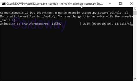 Manim 14 5 Sideway Output To