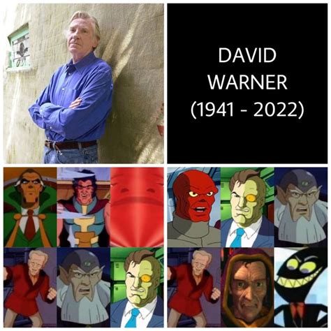 David Warner Voice Actor The Voice Actors Baseball Cards Favorite