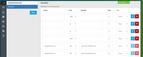 Alterar ou configurar registos de DNS zona de DNS Domínios pt