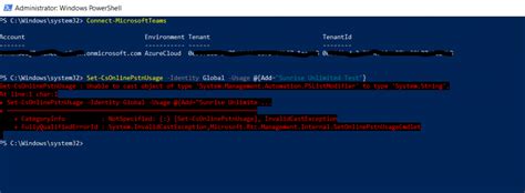 Teams PowerShell Several Cmdlets Doesnt Work ErroUnable To Cast Object Of Type System