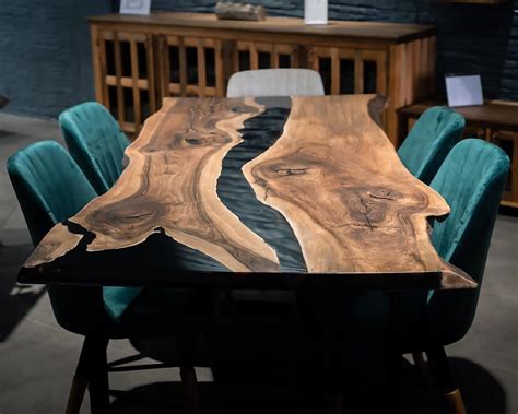 Epoxy Table Custom Dining Table Dining Room Table Live Edge Etsy UK