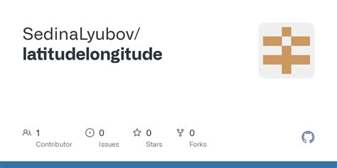 Github Sedinalyubovlatitudelongitude