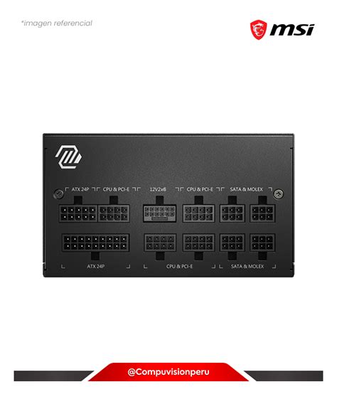 FUENTE 850W MSI MAG A850GL PCIE5 80PLUS GOLD ATX MODULAR FUENTE