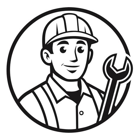 Tradesman Mascot Holding Tool Logo For Builders 58101048 Vector Art At Vecteezy