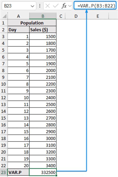 How To Calculate Variance In Excel With 2 Examples Excel Insider