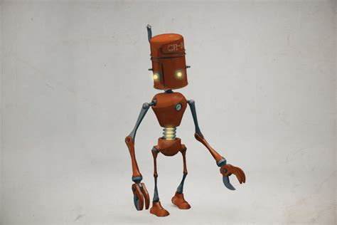 Clunky Robot Rigged 3d Model 10 Unknown Obj Max Ma Fbx Free3d