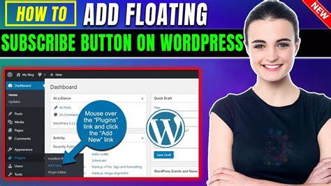 How To Add Floating Subscribe Button On Wordpress 2025 Floating Action Button Youtube