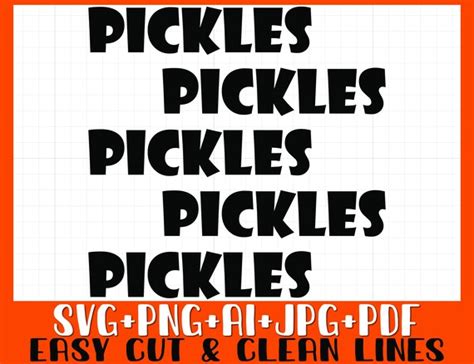 Pickle Svg Png Pickles Svg Png Instant Download Etsy