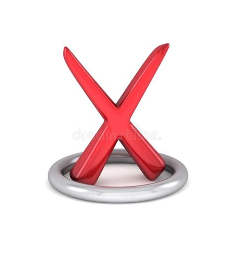 Segno Di Spunta Rosso Dellannullamento Immagine Stock Immagine Di