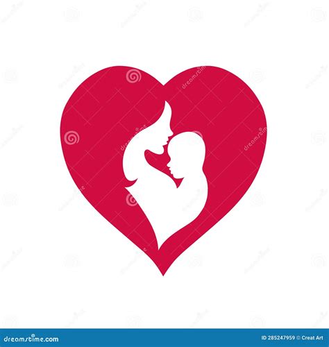 Mothers Day Logo Icon Vector Illustration Stock Vector Illustration