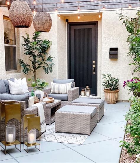 20 Small Backyard Concrete Patio Ideas On A Budget Romanticizing Rachel