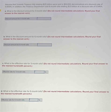 solved assume that 3 month treasury bills totaling 25 billion were