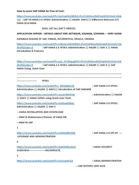 How To Learn Sap Hana For Free With Gcp Practice 1684072705 Pdf