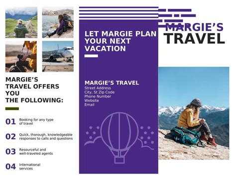 Travel Brochure Template In Word Docx File Download