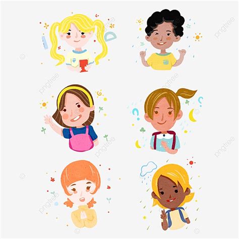 귀여운 일러스트 아이들 아이 클립 아트 귀여운 클립 아트 아름다운 Png 일러스트 및 Psd 이미지 무료 다운로드 Pngtree