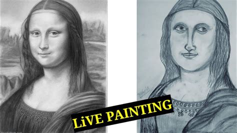 How To Draw Mona Lisa Step By Step Monalisa Lisa Painting Drawing