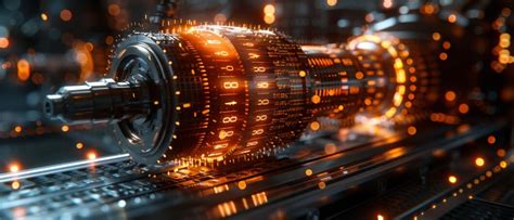 Create A Picture Which Shows The Simulation Of A Machine Make It Look Techical And Embed A Flow