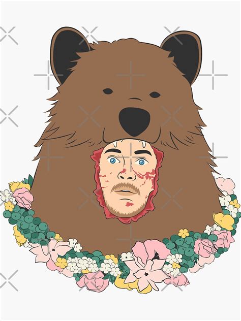 Midsommar Bear Sticker For Sale By Gkbrill Redbubble