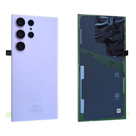 Genuine Samsung Galaxy S23 Ultra S918 Battery Back Cover Lavender Star Phone Parts