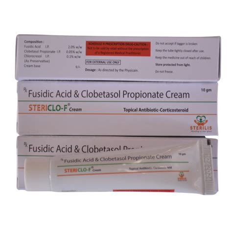 Fusidic Acid And Clobetasol Propionate Cream Sterilis Life Science