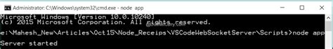Create A Websocket Server Using Nodejs Dotnetcurry